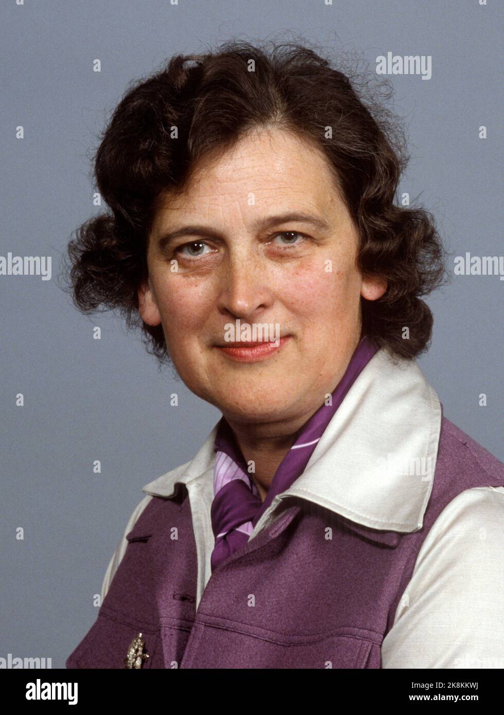Oslo 19811027. Astrid Fagernes, parliamentary representative, deputy ...