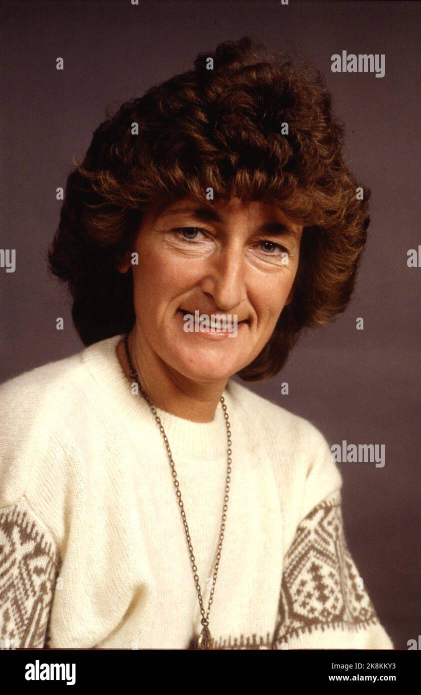 Sissel Rønbeck, Labor Party, Oslo. The period 1989/1993. Photo: Bjørn ...