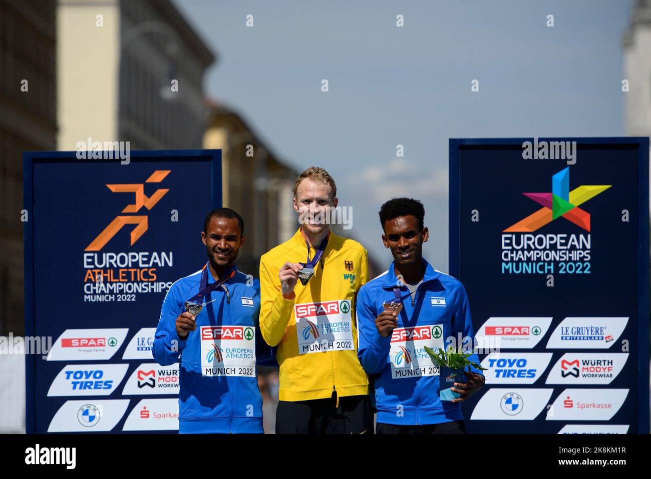 Award ceremony left to right TEFERI Maru (ISR/ 2nd place), winner ...