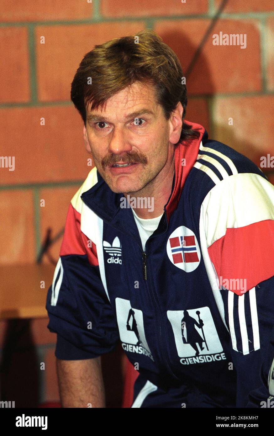 Oslo October 1993: Norway's national team coach Sven Tore Jacobsen ...