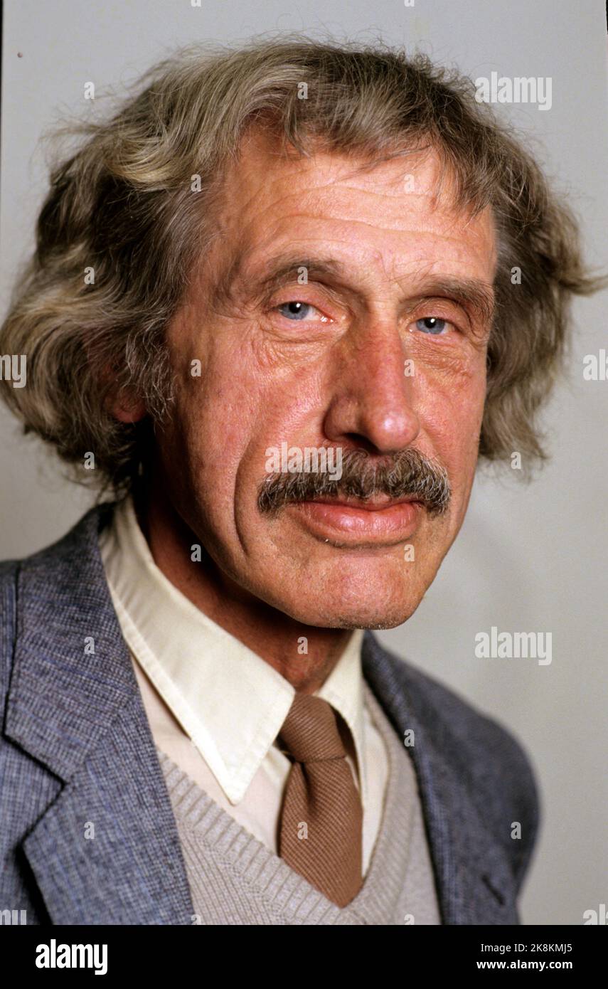 Oslo 1980 editor of the newspaper freedom arne jorgensen photo hi-res ...