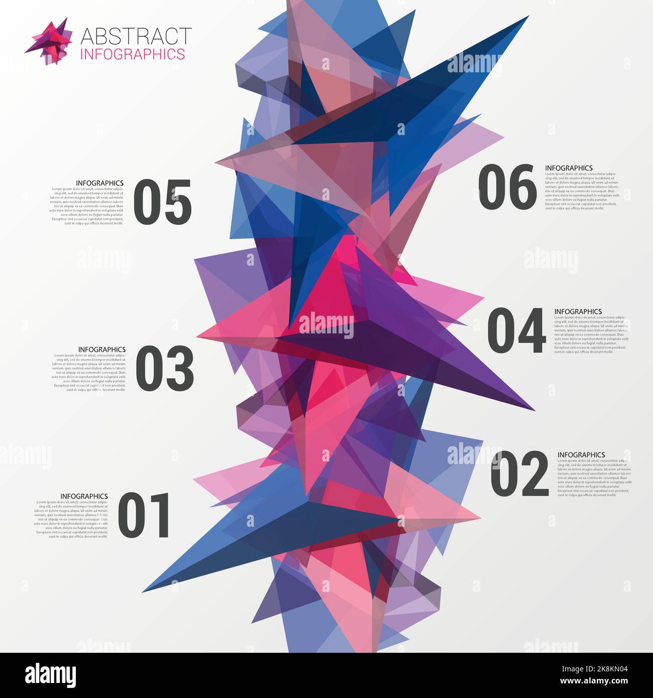 Infographics design template. Abstract triangle concept. Vector ...