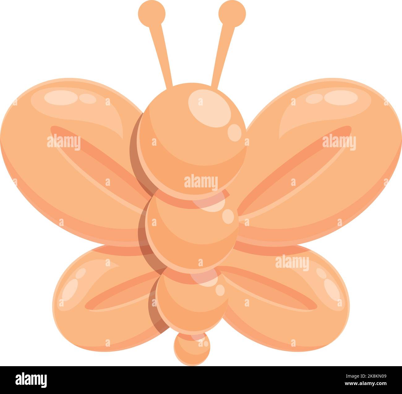 Butterfly balloon icon cartoon vector. Animal toy. Art party Stock ...