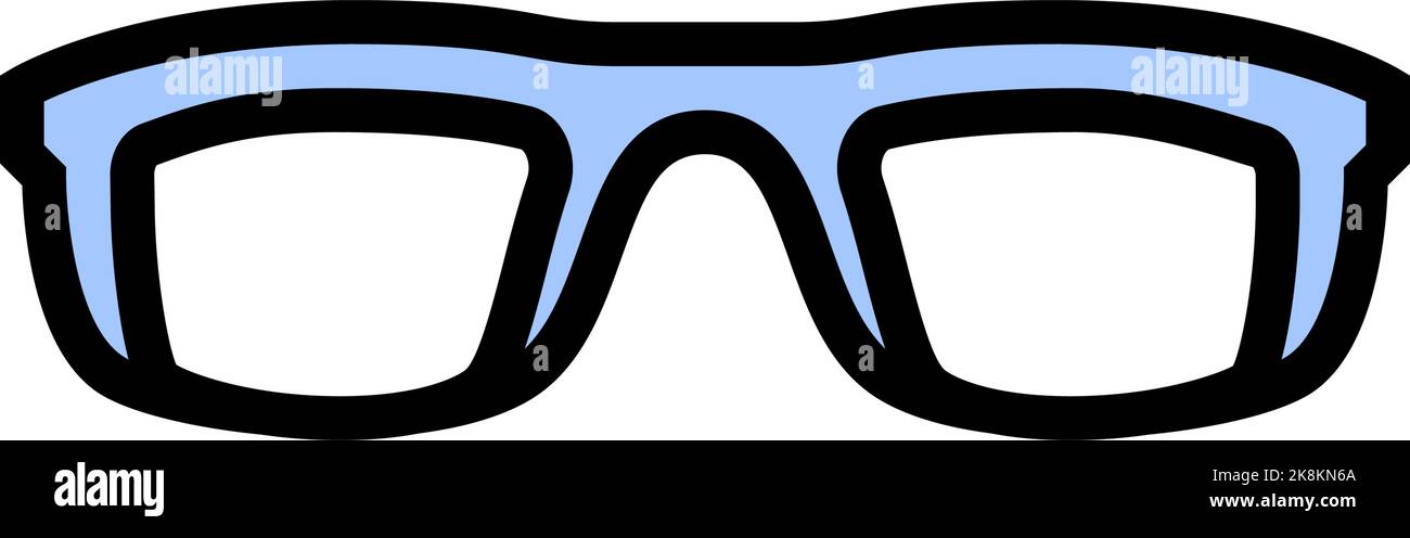 kid boy glasses frame color icon vector illustration Stock Vector Image ...