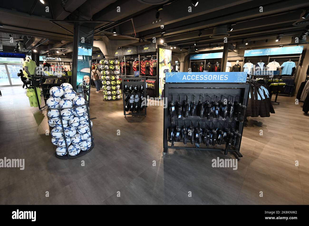 The inside of the Manchester city shop at the Etihad stadium in ...