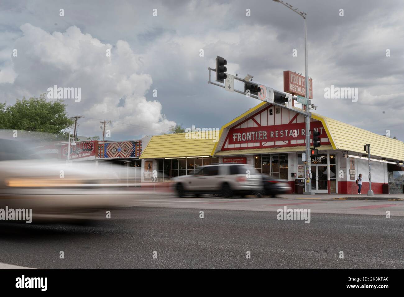 The traffic on busy intersection next to college campus Stock Photo - Alamy