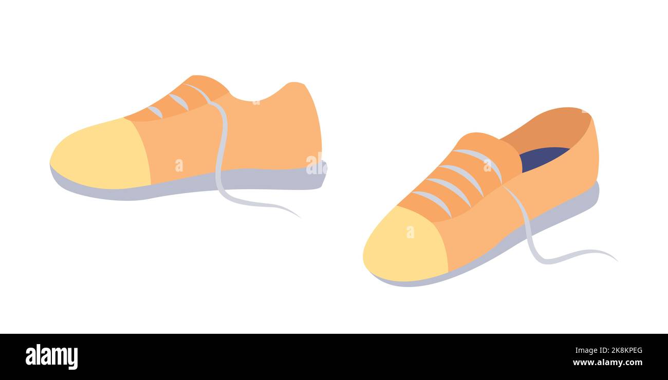 Sports shoes semi flat color vector objects Stock Vector Image & Art ...