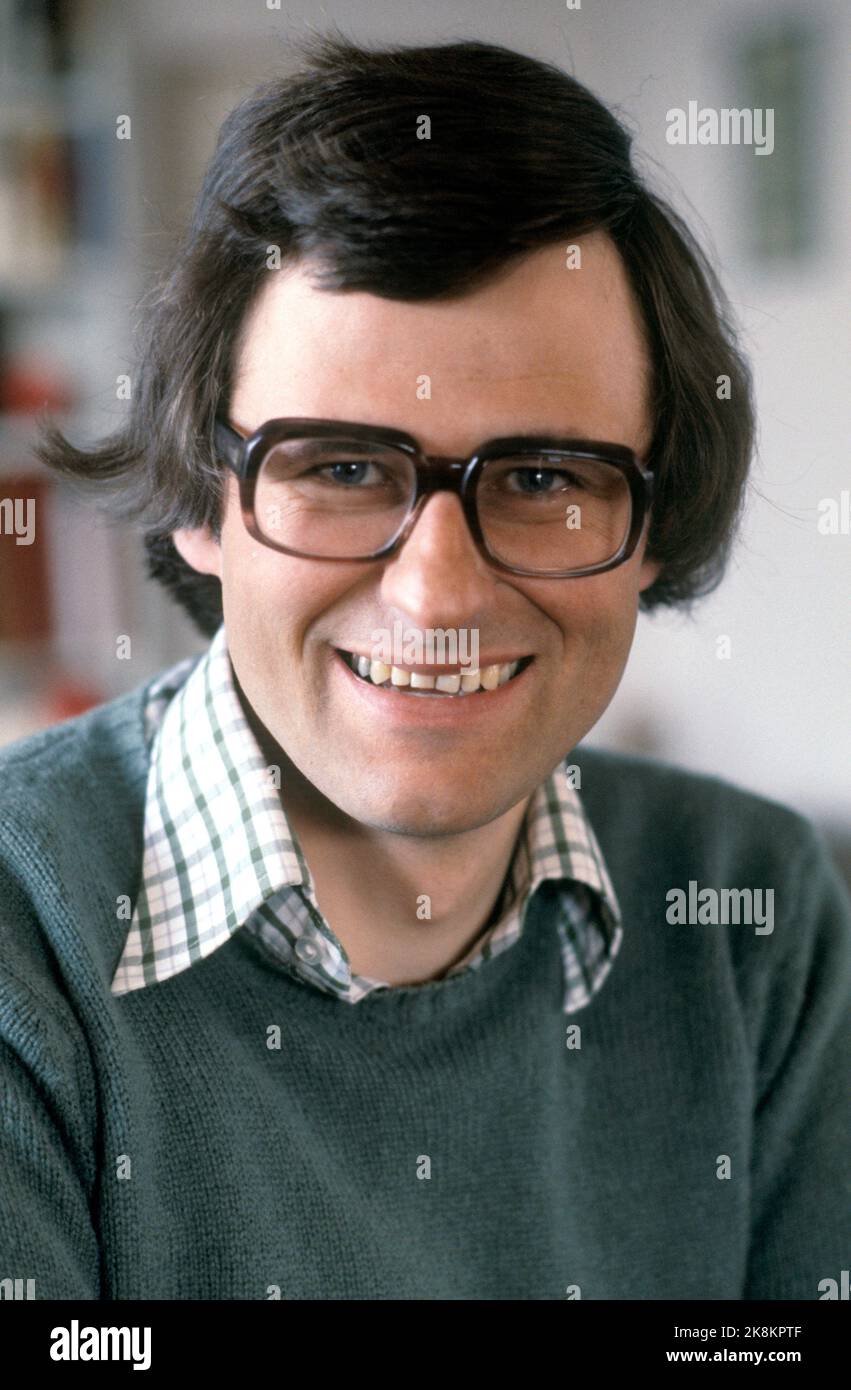 Oslo 19780404. Priest and former NRK employed Helge Dietrichson. Photo ...