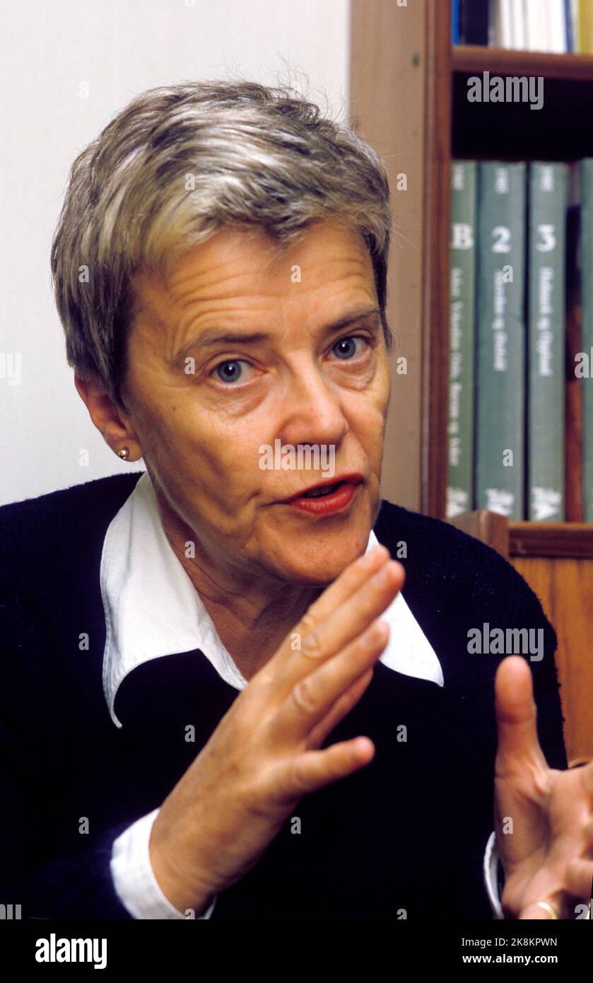 Oslo 19850906 portrait of karen christine kim friele photo hi-res stock ...