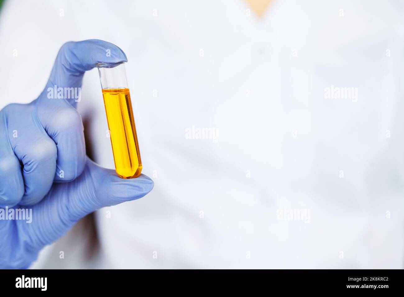 Medicine. Lab Technician Doing Chemistry Experiment. Close Up Of ...