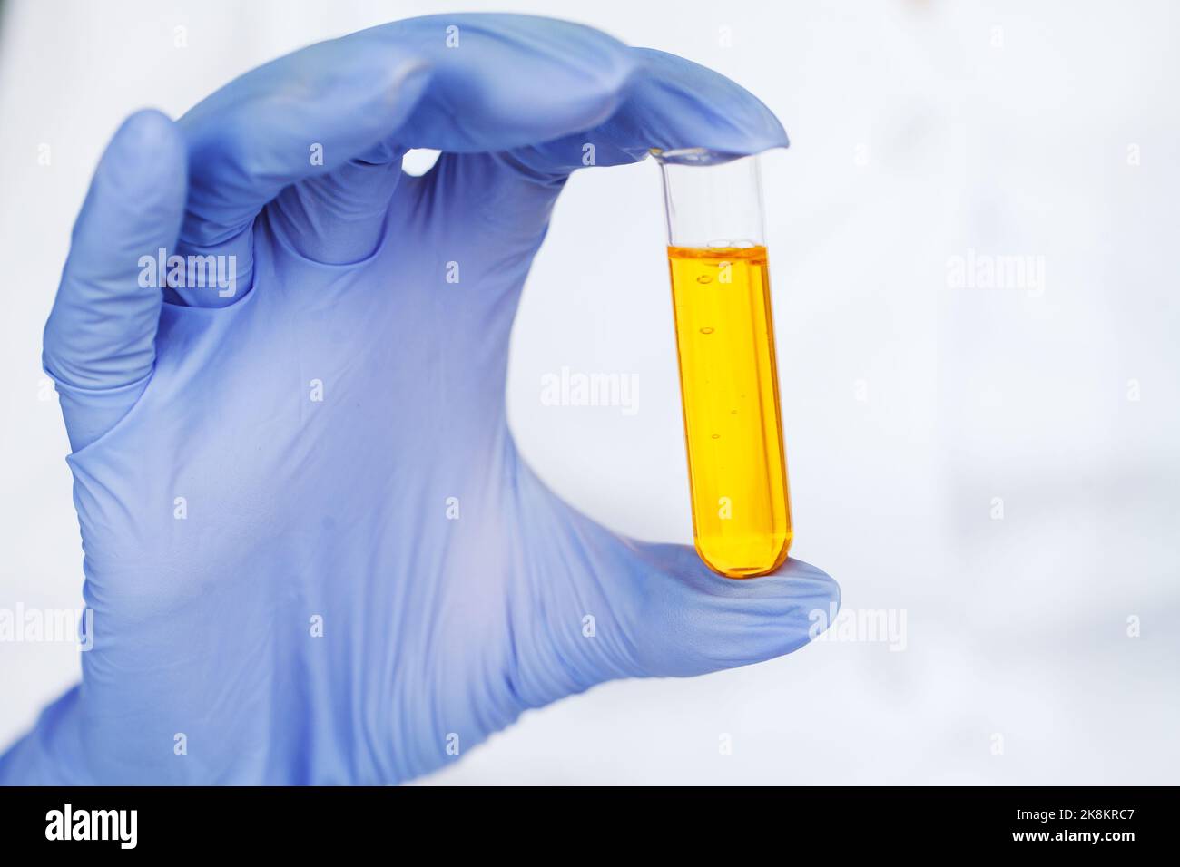 Medicine. Lab Technician Doing Chemistry Experiment. Close Up Of ...