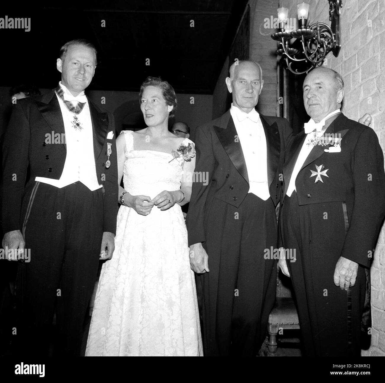 Einar gerhardsen and werna gerhardsen Black and White Stock Photos ...