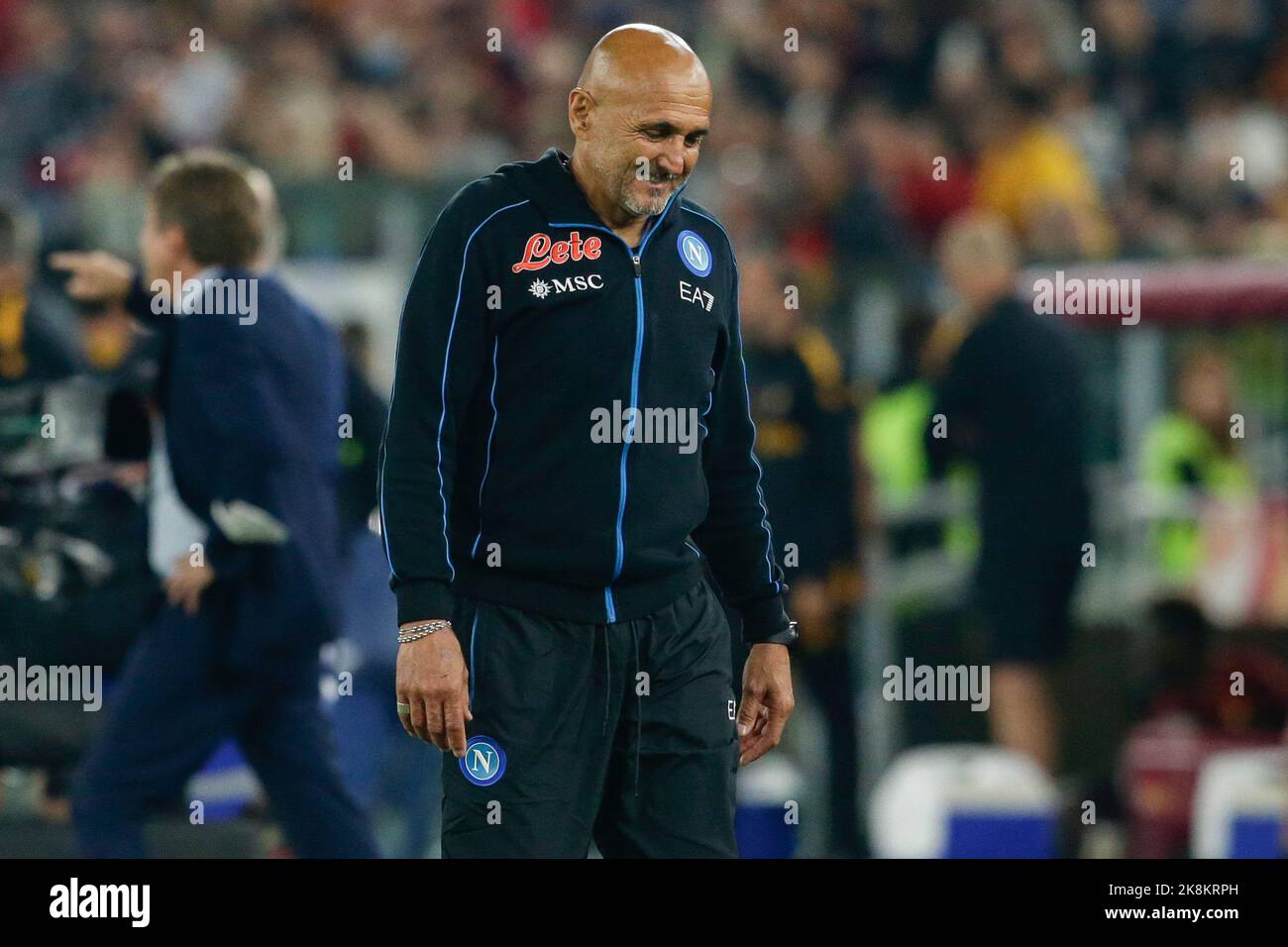 SSC Napoli's Italian coach Luciano Spalletti looks during the Serie A ...