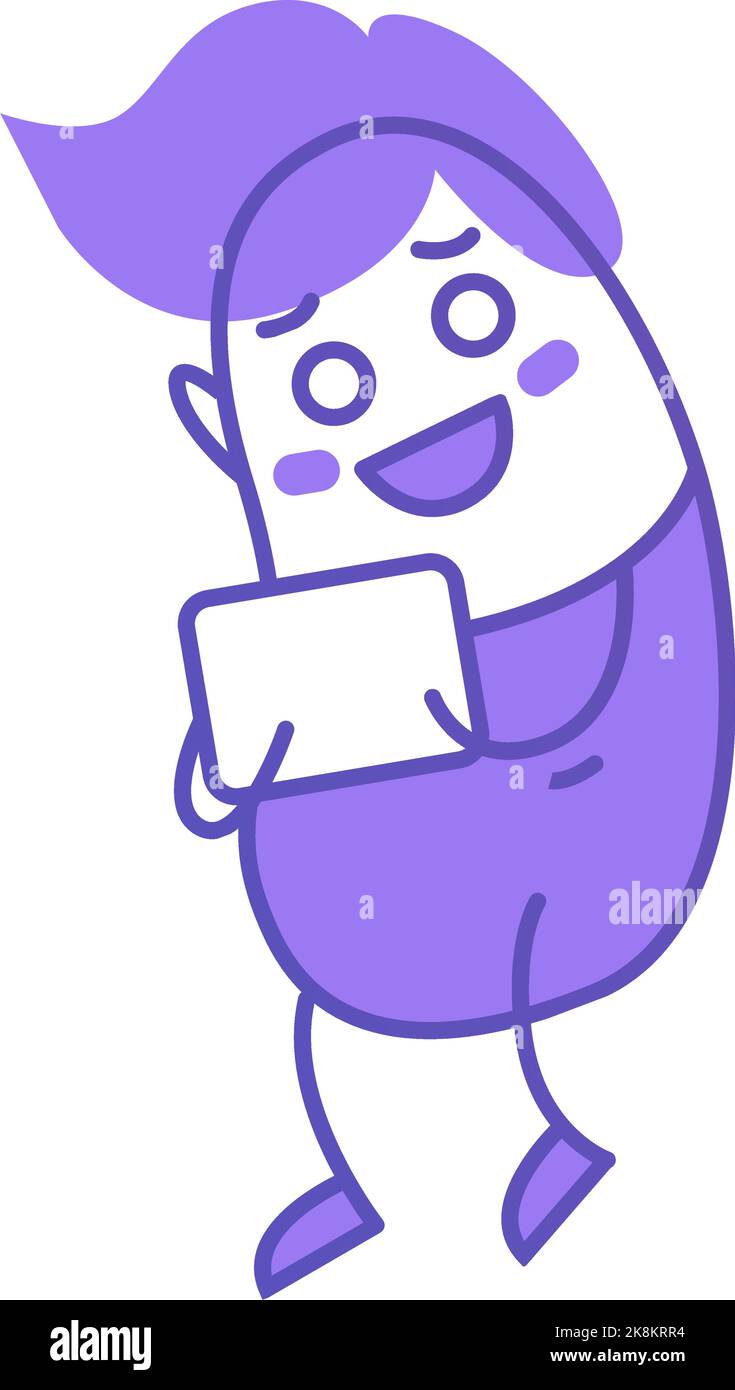 Funny character play video game icon vector Stock Vector Image & Art ...