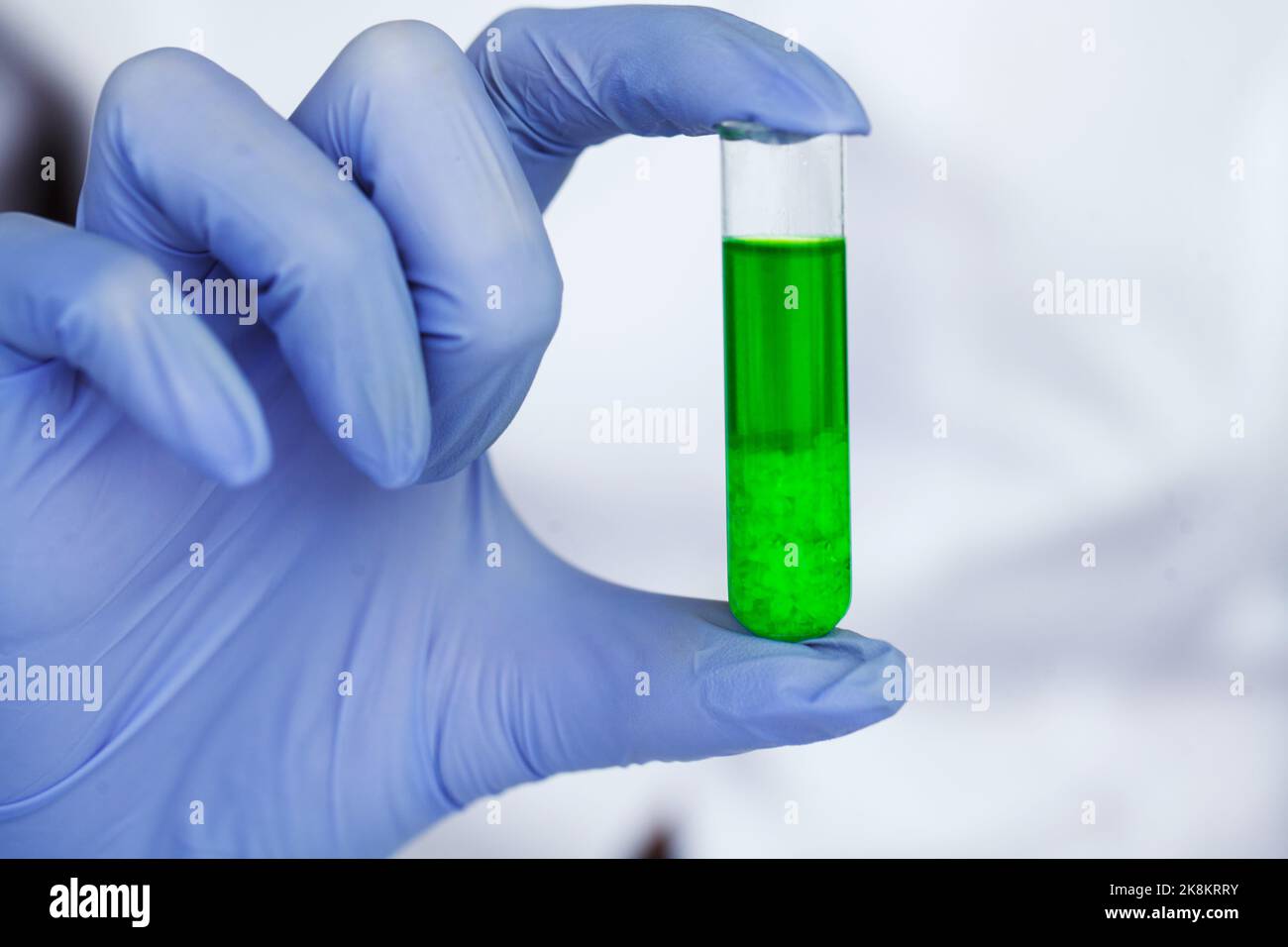 Medicine. Lab Technician Doing Chemistry Experiment. Close Up Of ...