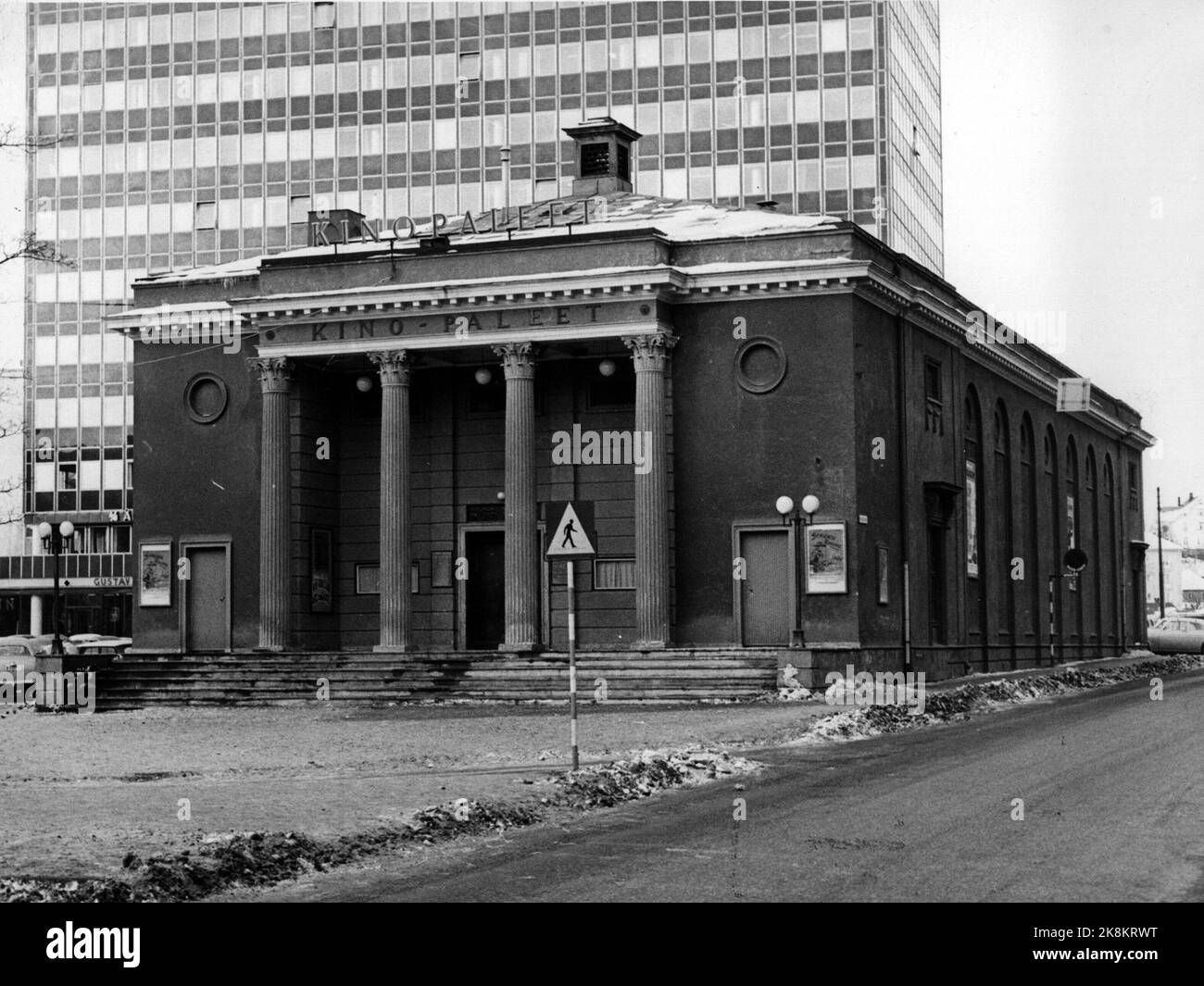 Oslo, the cinema sale at Majorstua. In the background the Philips ...