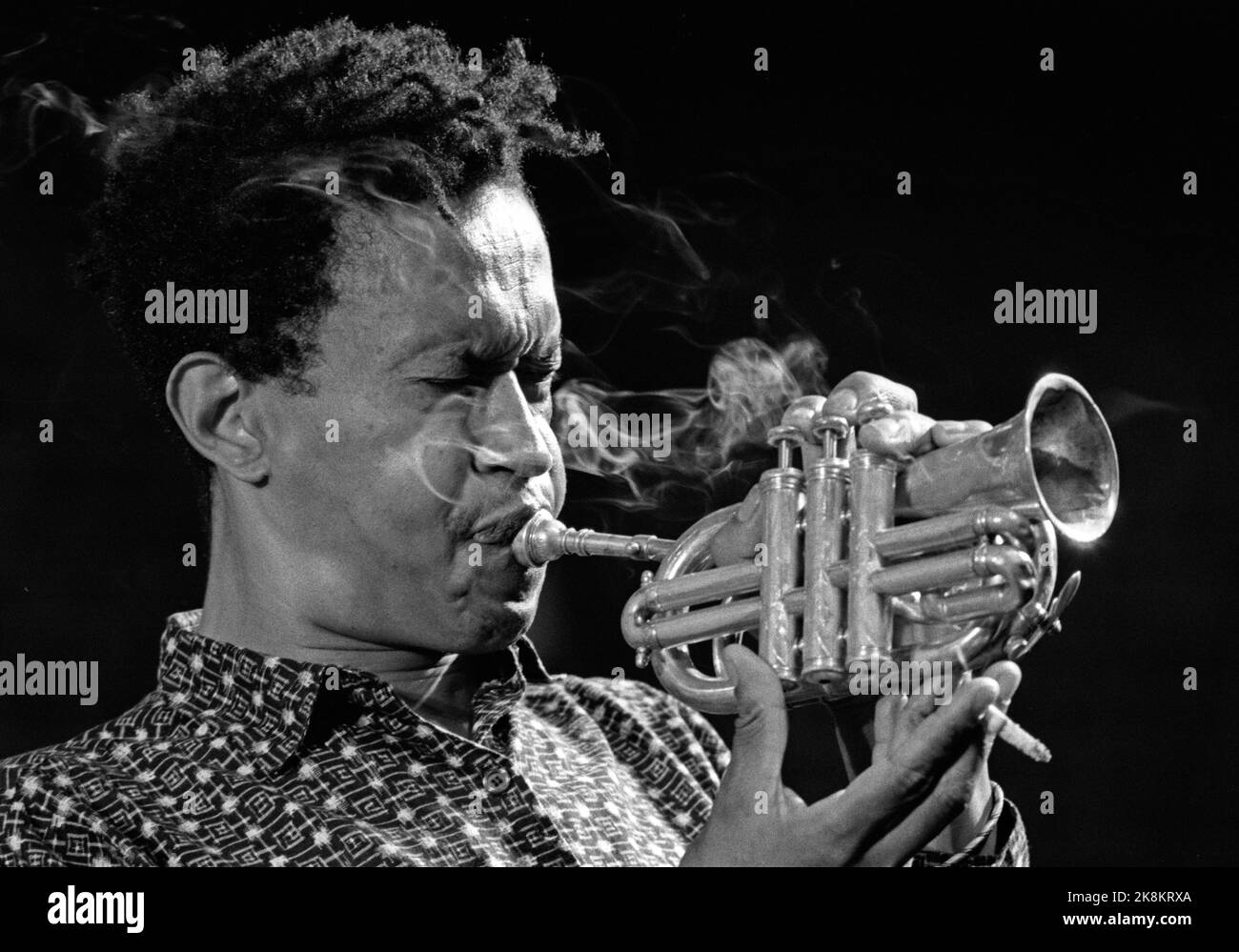 Molde 19870721. Trumpeter Don Cherry during the concert at the Jazz ...