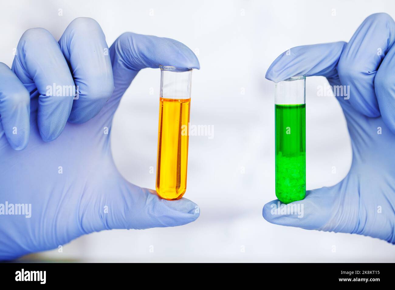 Medicine. Lab Technician Doing Chemistry Experiment. Close Up Of ...