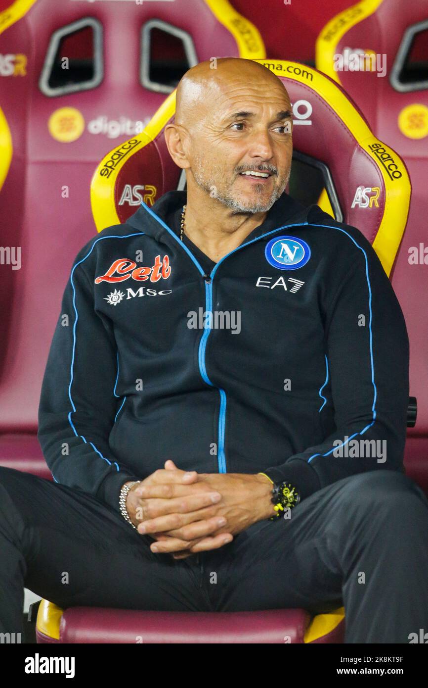 SSC Napoli's Italian coach Luciano Spalletti during the Serie A ...