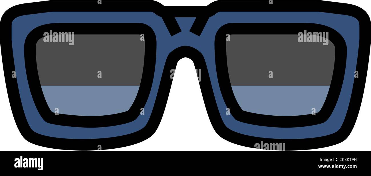 rap glasses frame color icon vector illustration Stock Vector Image ...