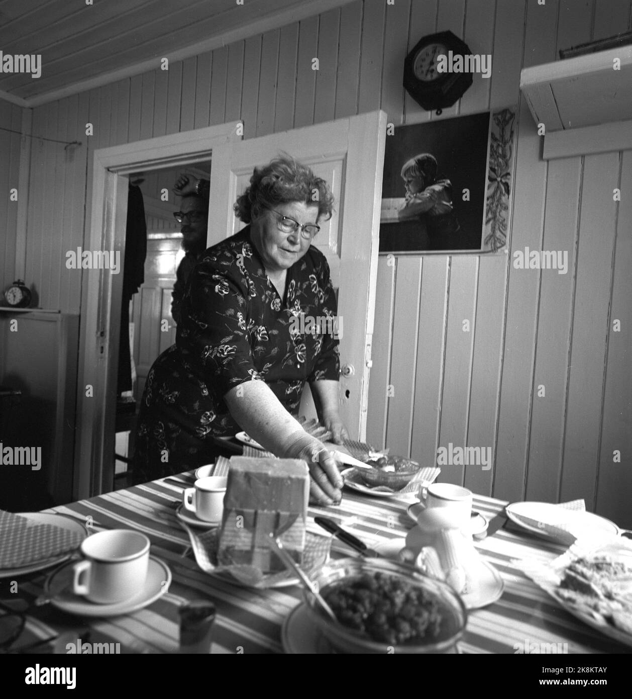 Svalbard, Sassen, 1963. The king of Sassen, Hilmar Nøis (72) is an ...