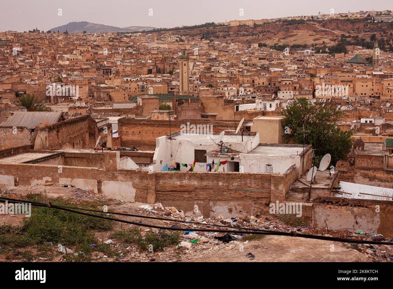 The cityscape of the historic Fez city, Morocco Stock Photo - Alamy