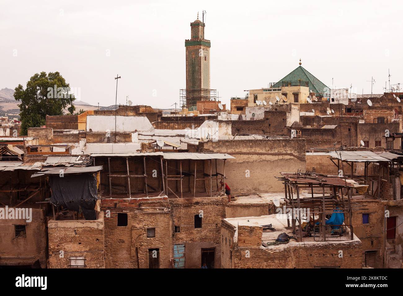 The medieval buildings in the Fez city, Morocco Stock Photo - Alamy