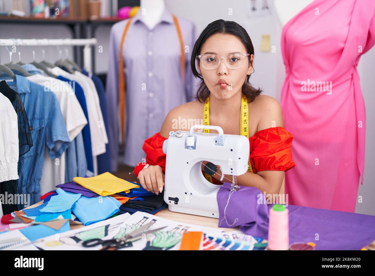 Sewing lips hi-res stock photography and images - Alamy