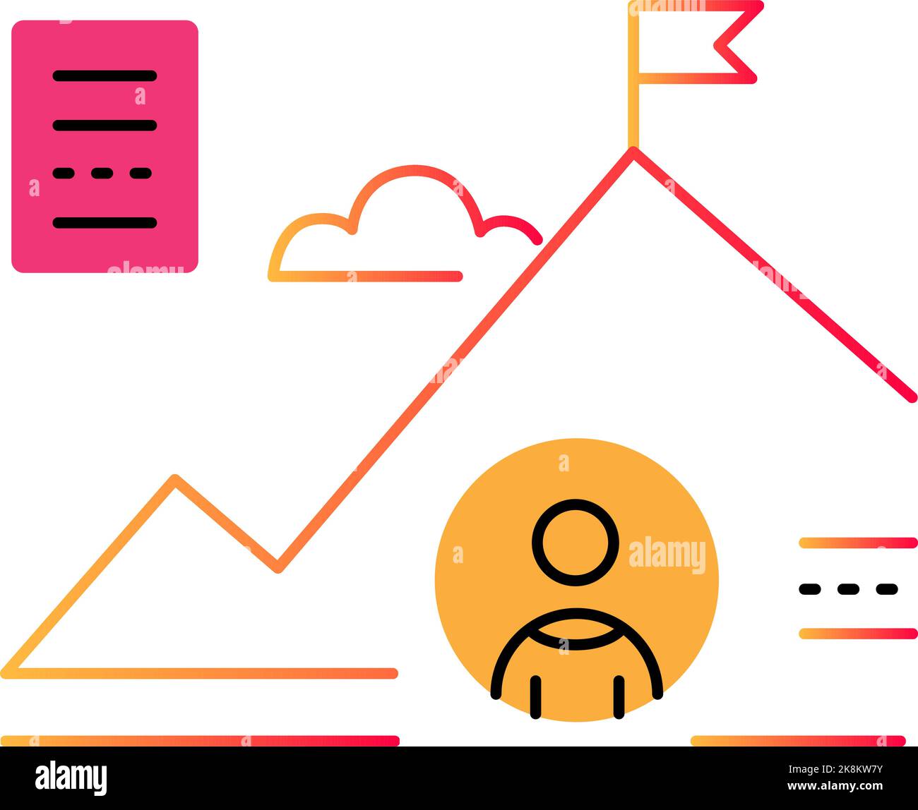 Business mission outline icon vector successl idea Stock Vector Image ...