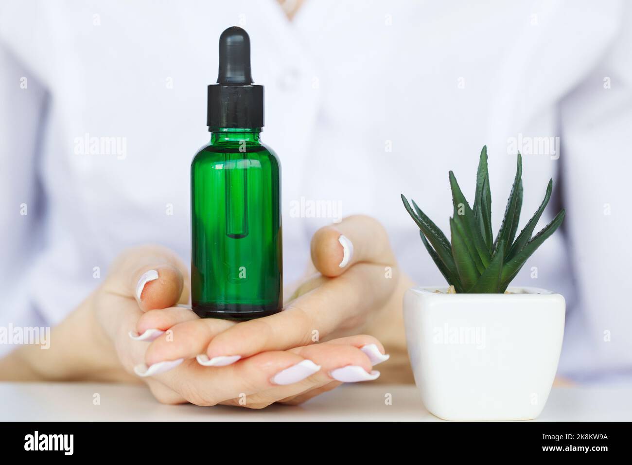 Medicine. Lab Technician Doing Chemistry Experiment. Close Up Of ...