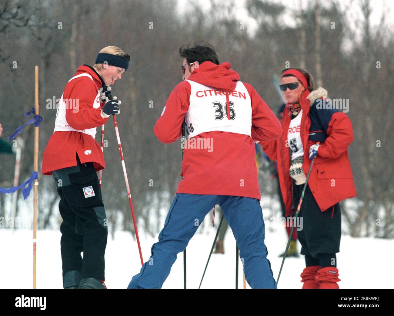 Sikkilsdalen 19950415: The Norwegian royal family on Easter holidays in ...