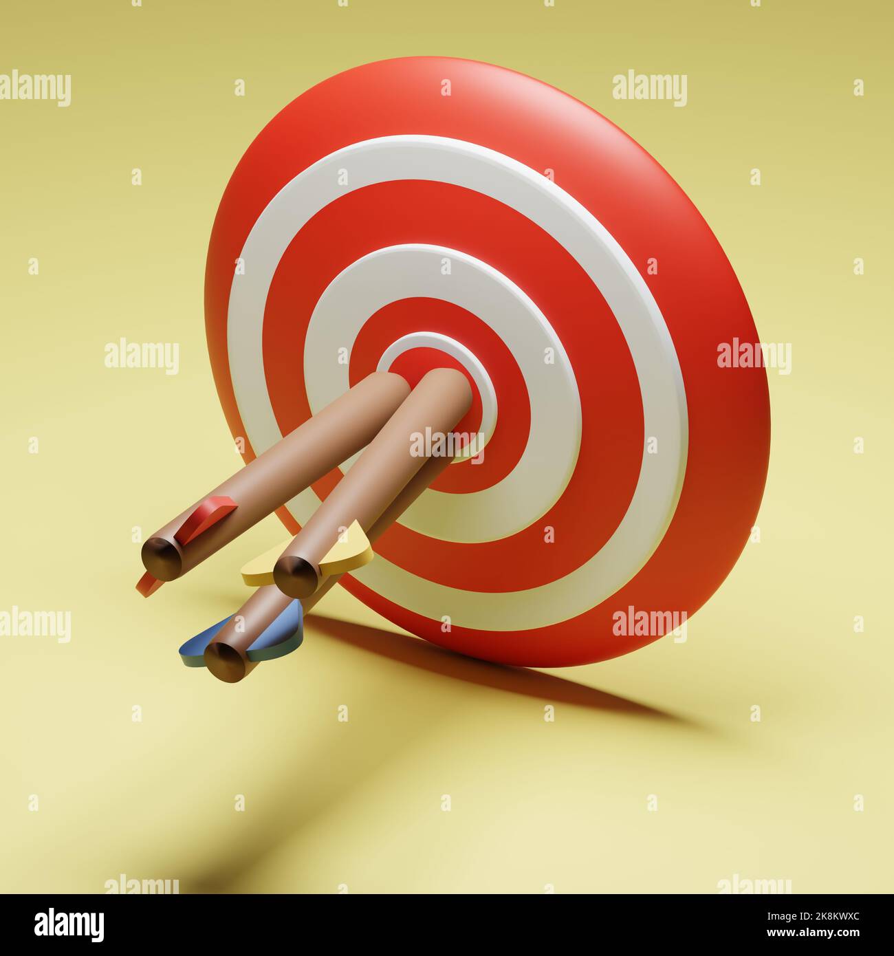 A 3D rendered red dart design Stock Photo - Alamy