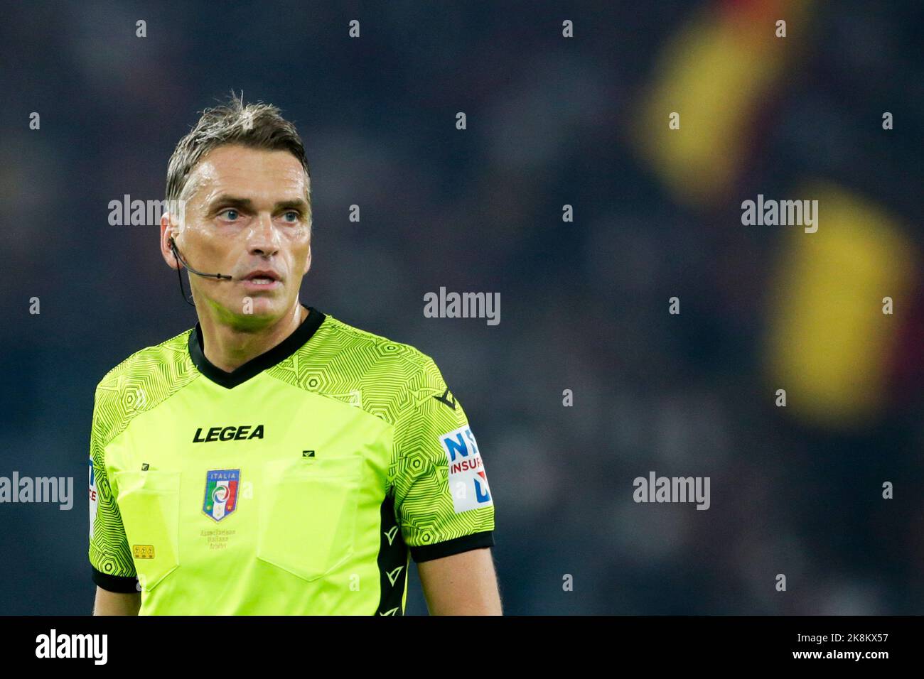 Italian referee Massimiliano Irrati looks during the Serie A football ...