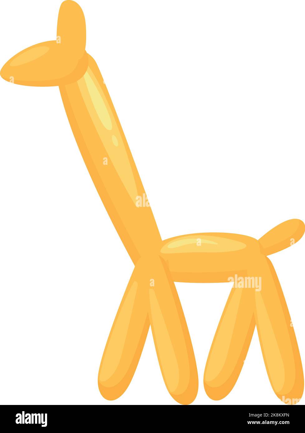 Giraffe balloon icon cartoon vector. Animal toy. Shape art Stock Vector ...