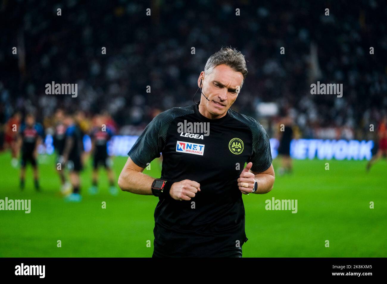 Italian referee Massimiliano Irrati looks during the Serie A football ...