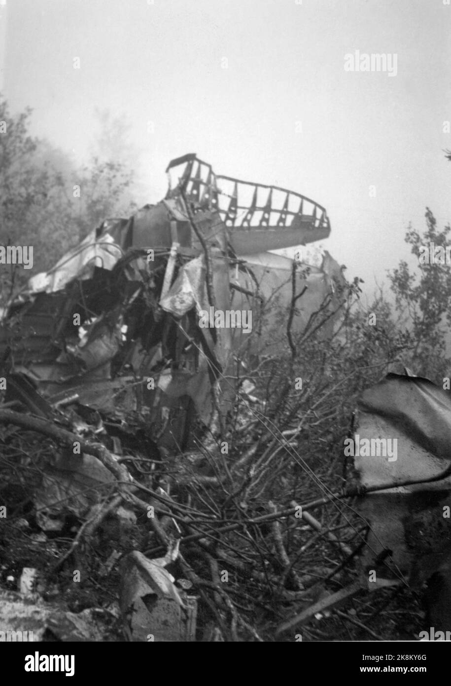 Lødingen in Nordland 19470828 The aircraft boat Kvitbjørn crashed ...