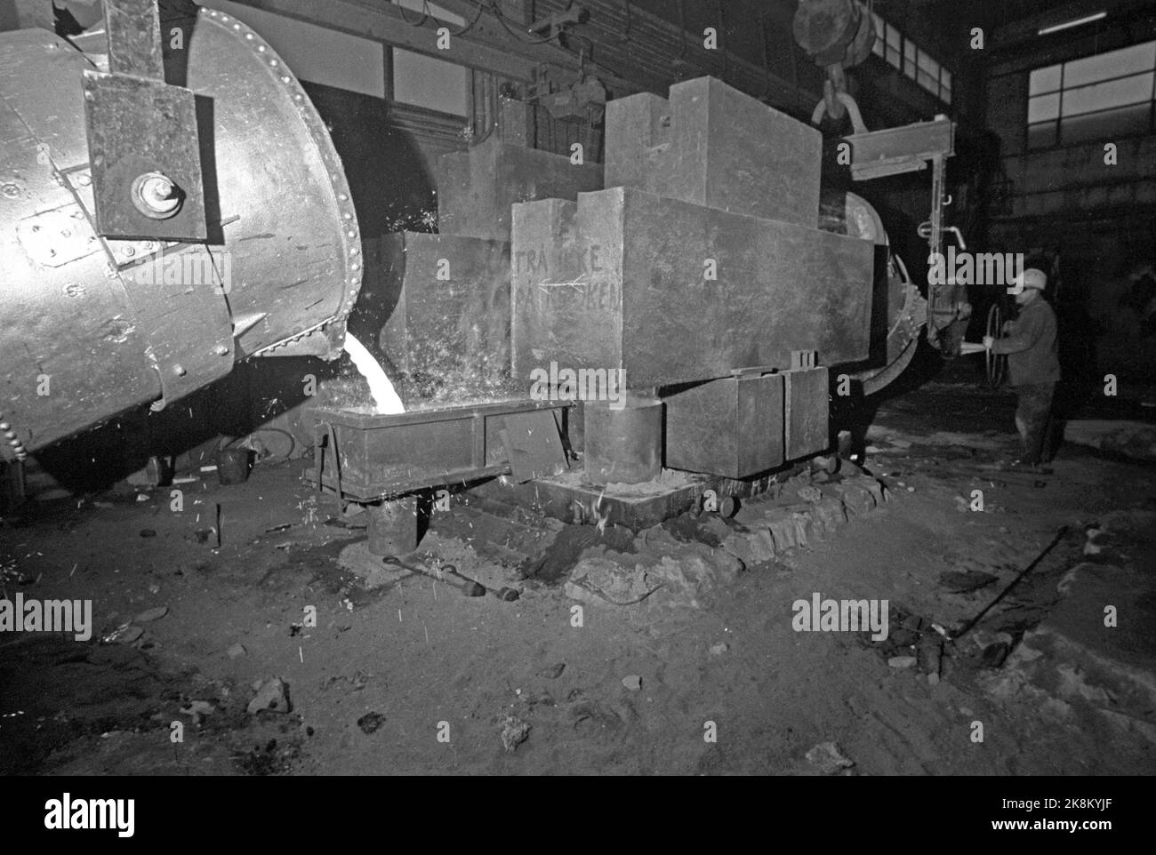 Oslo 19740109. Foss Ironworks in Oslo, interiors, work pictures ...