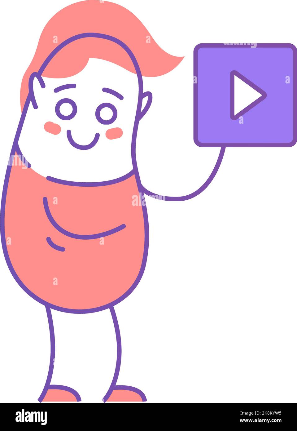 Watching content Stock Vector Images - Alamy