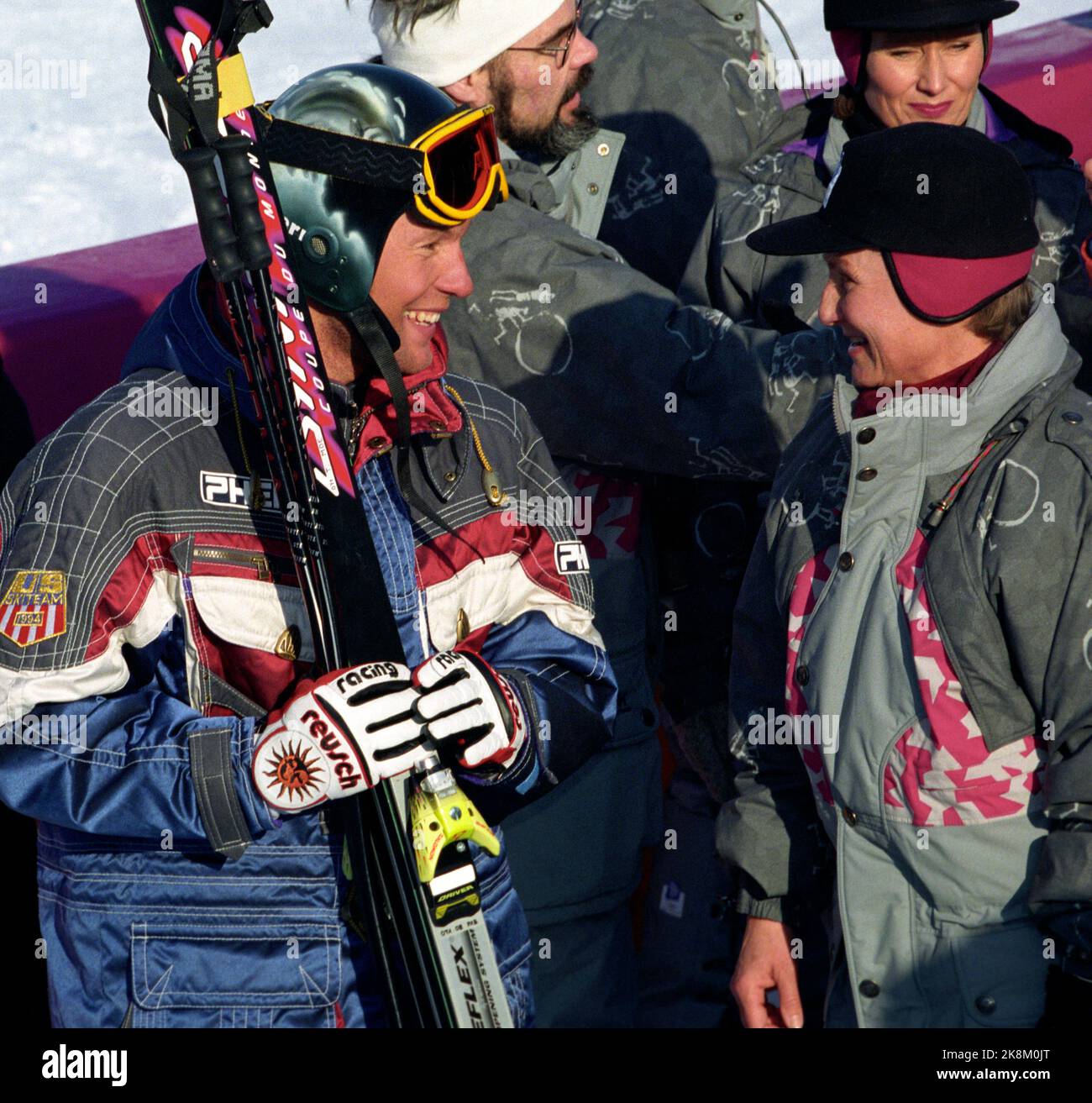 Kvitfjell 19940217. Winter Olympics at Lillehammer. Alpine. Super G ...