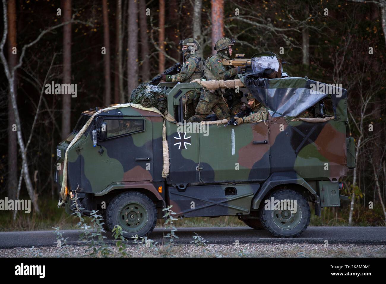 Ämari, Estonia. 24 October 2022, Estonia, Ämari: Soldiers of the German ...