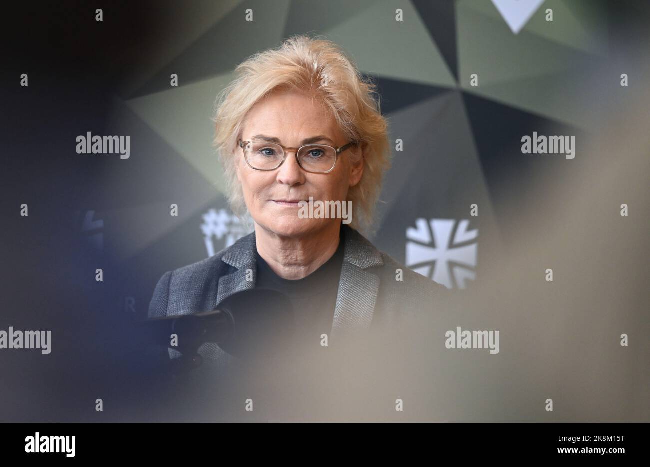 Calw, Germany. 24th Oct, 2022. Federal Defense Minister Christine ...