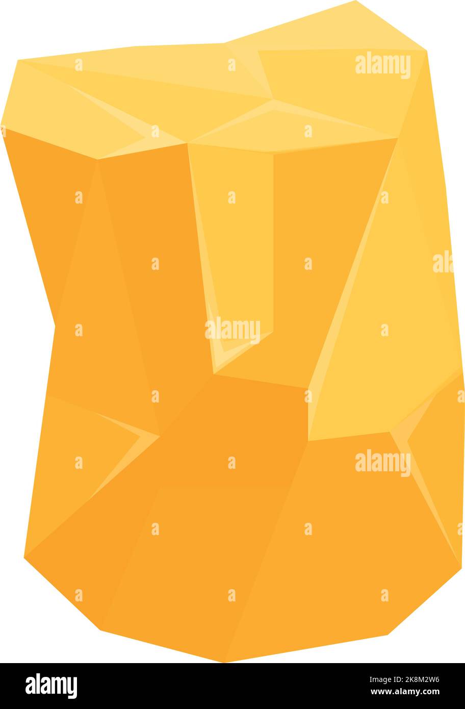 Treasure gold icon cartoon vector. Golden mine. Stone ore Stock Vector ...