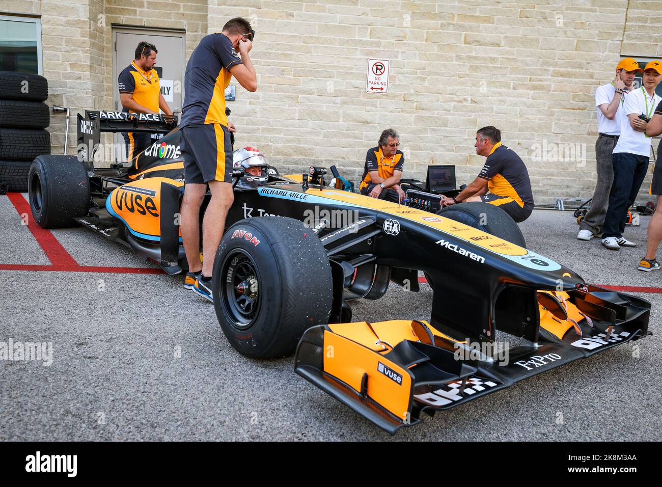 ANDRETTI Mario, driving a Mclaren F1 as a demonstration during the ...