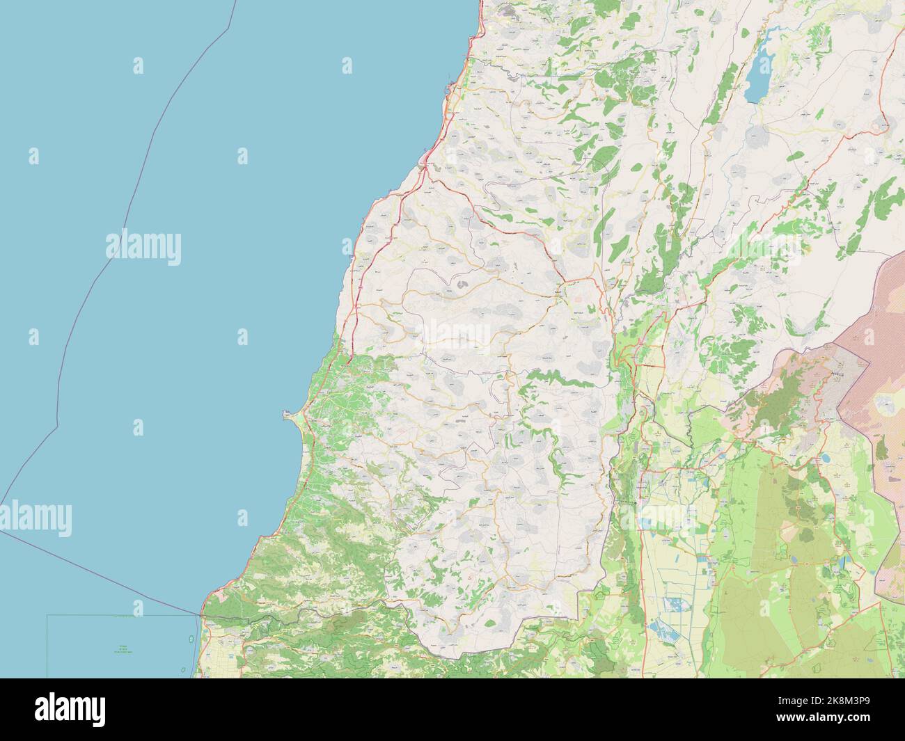 South lebanon map hi-res stock photography and images - Alamy