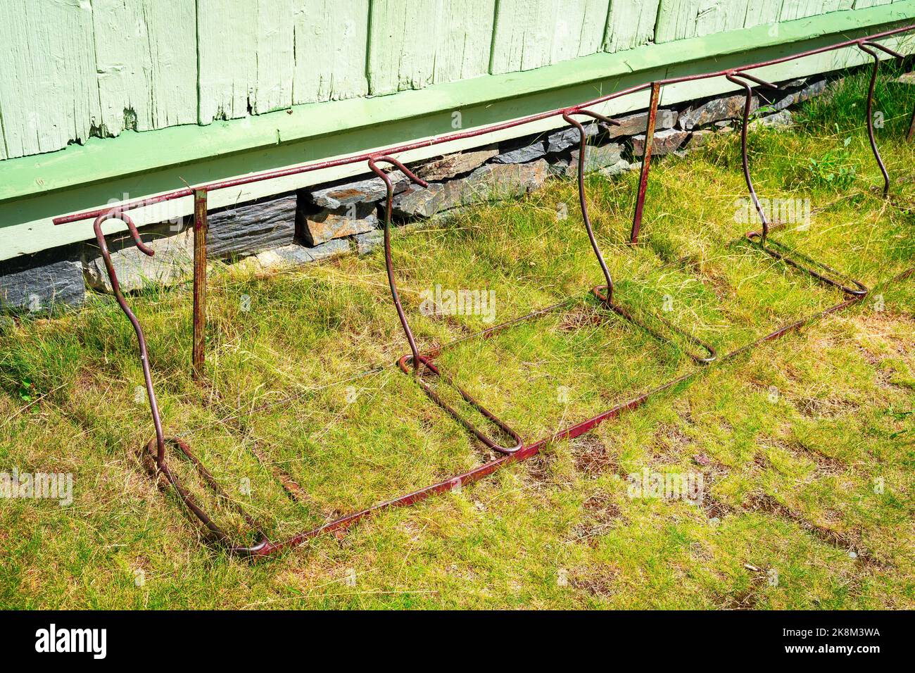vintage bicycle rack Stock Photo - Alamy