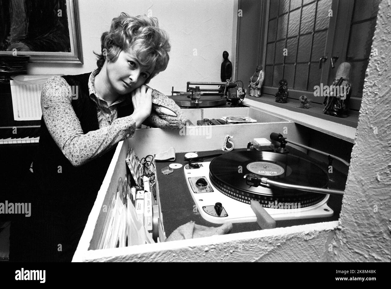 Oslo december 1968 jazz singer karin krog photo hi-res stock ...