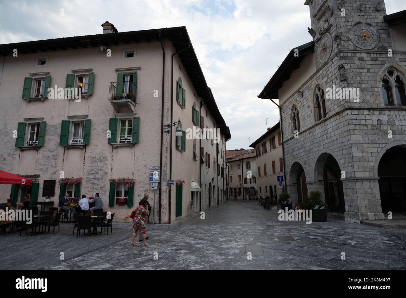 view of the village of Venzone in Udine in Friuli Venezia Giulia Stock ...