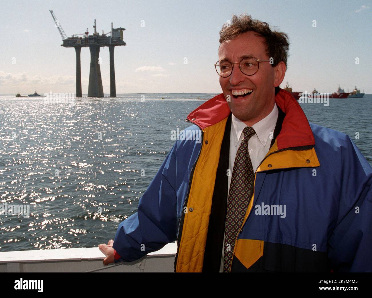 Project manager for the Troll platform, Frank Chapman. Photo; Gunnar ...