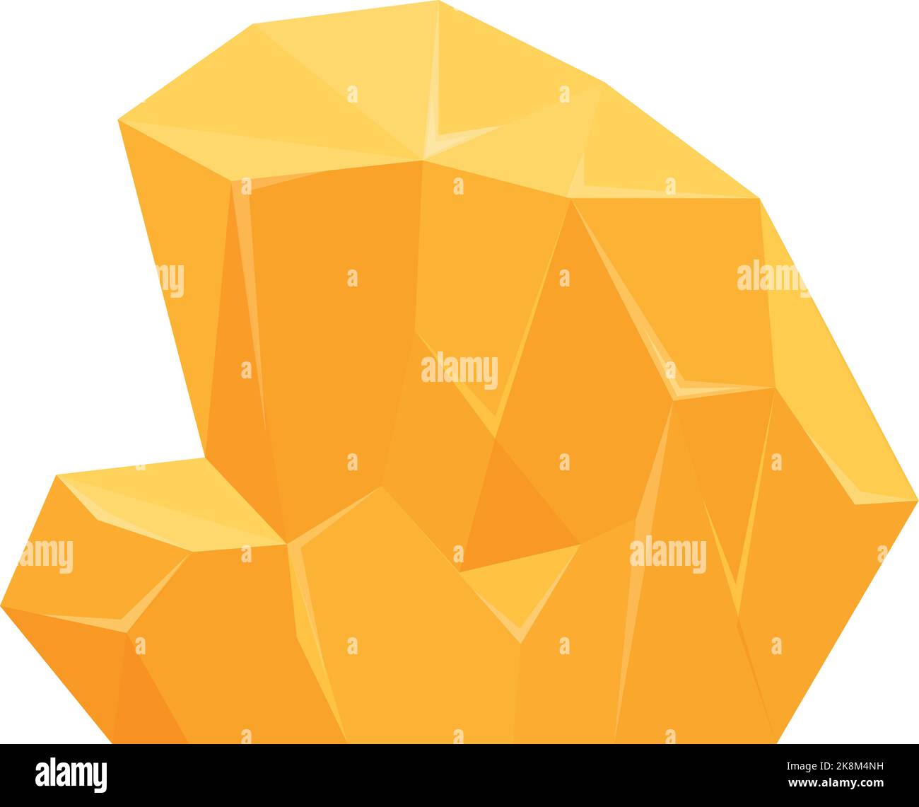 Gold tool icon cartoon vector. Mine golden. Stone ore Stock Vector ...