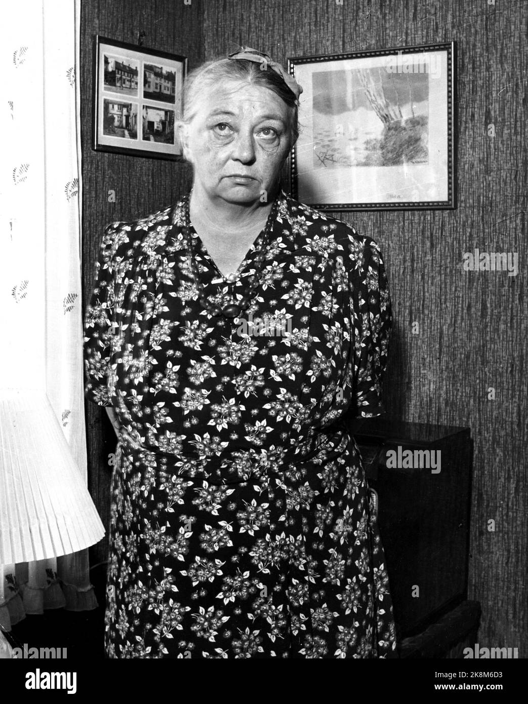 Author sigrid undset 1882 1949 photo taken at bjerkebaek 30 7 1945 ...